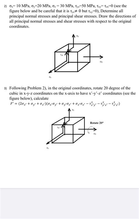 Solved In The Original Coordinates Rotate 20 Degree Of