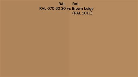 Ral Ral 070 60 30 Vs Brown Beige Side By Side Comparison
