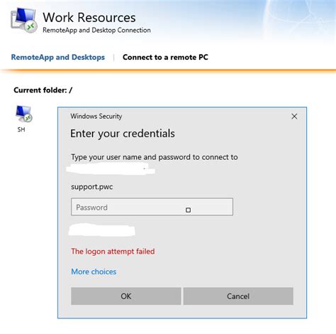 Rds 2019 The Logon Attempt Failed Microsoft Qanda