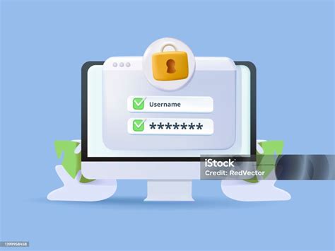 Personal Data Security 3d Illustration Information Privacy Verification