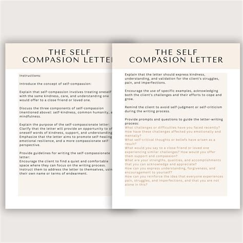 Therapy Treatment Plan Self Compassion Script Mindfulness Act Healing Psychology Guided