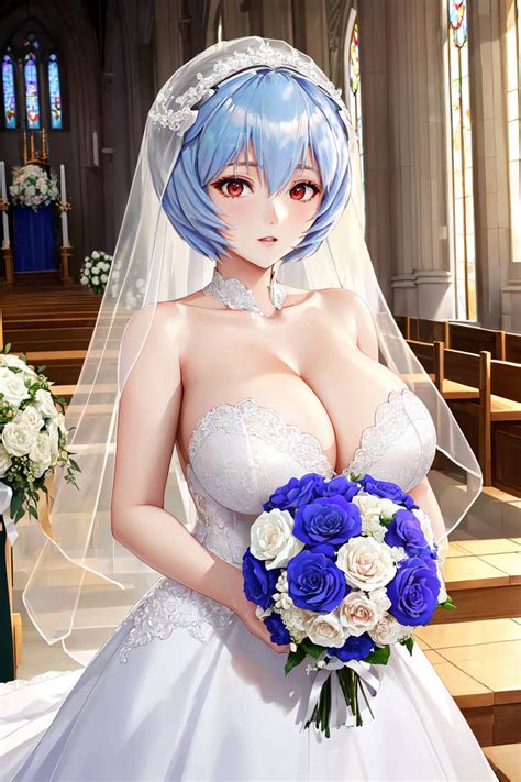 Ai Generated Rei Ayanami Bride By Turamarth14 On Deviantart