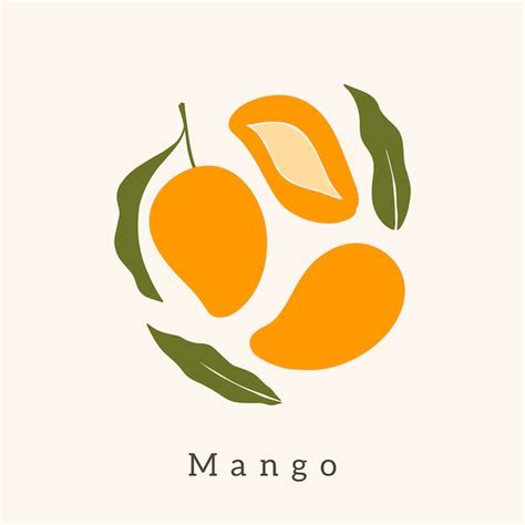 Elegante diseño vectorial de mango Vector Premium