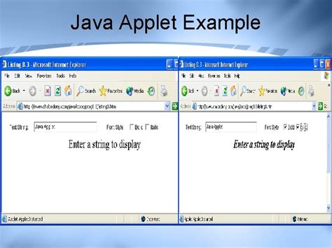 Java Applet Presented By Feng Liu Agenda Introduction