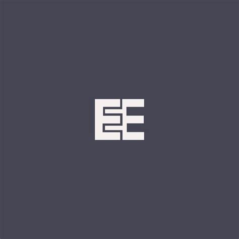 Ee 로고 디자인 ⁇ 터 이미지 프리미엄 벡터