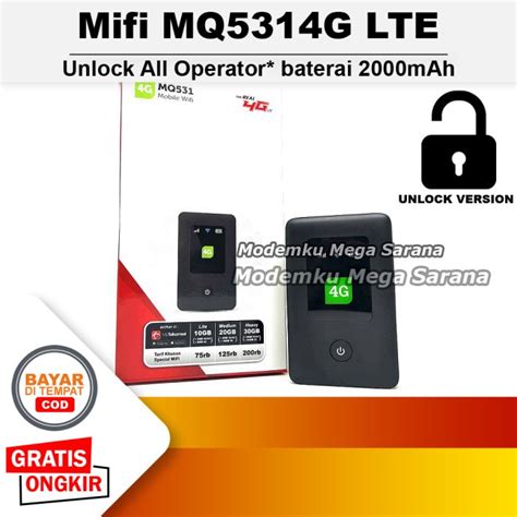 Jual Mifi Modem Wifi G Mq Unlock All Gsm Shopee Indonesia