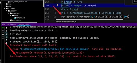 Cam Runtimeerror Shape 1 3 13 13 10 Is Invalid For Input Of