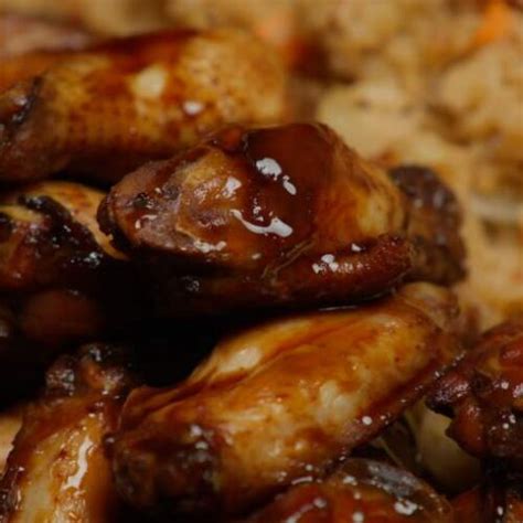 3 Honey Soy Chicken Wings With Fried Rice Kawungan Quality Meats