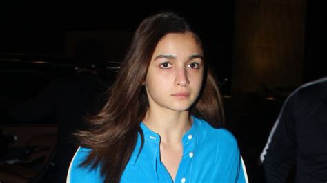 Alia Bhatt Picks A Vibrant Blue Blouse For Her Flight With Ranbir