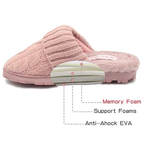 ONCAI Hausschuhe Damen Plüsch Memory Foam Pantoffeln Frauen Flauschige