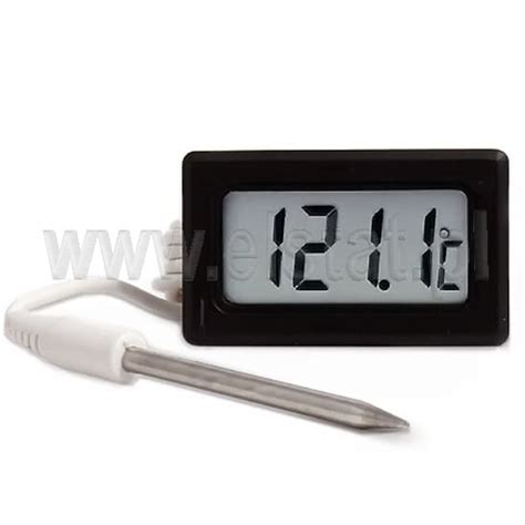 Termometr LCD Czarna Obudowa 50 Do 150stC Elstat Automatyka