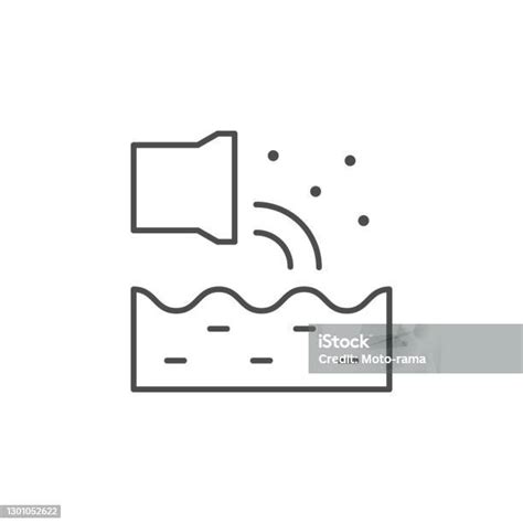 下水道或排水管線輪廓圖示向量圖形及更多工業圖片 工業 下水溝 器材 Istock