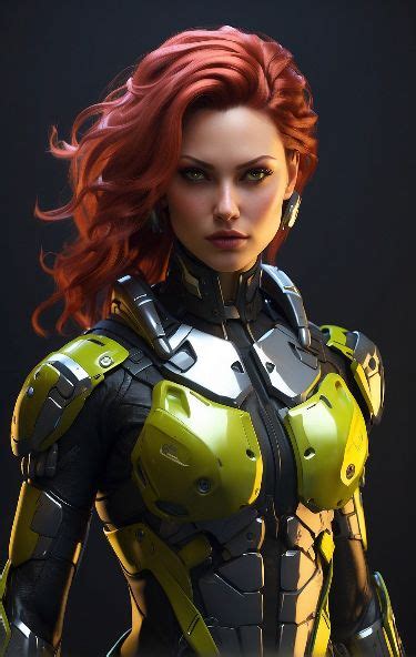 Sci Fi Female Game Character Concept Art In 2024 Character Design Character Illustration