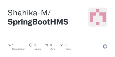 GitHub Shahika M SpringBootHMS