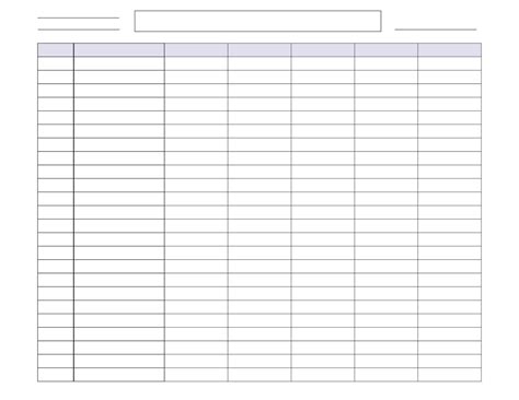 Free Printable Blank Spreadsheet Templates PDF Included Printables Hub