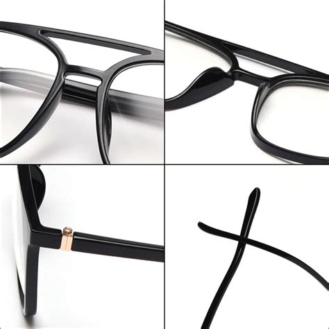 Peekaboo очки по рецепту анти синий светильник Tr90 Ультра прозрачный плоский светильник Ретро