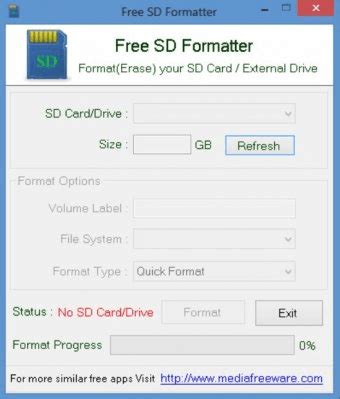 Free Sd Formatter Download By Using Free Sd Formatter