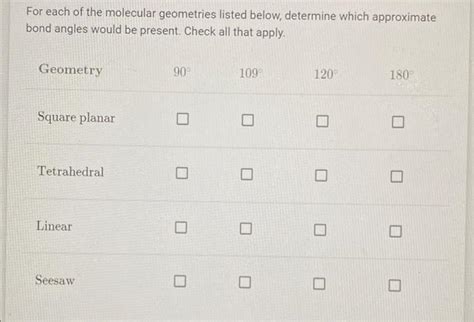 Solved A Molecule With A Square Planar Molecular Geometry Chegg