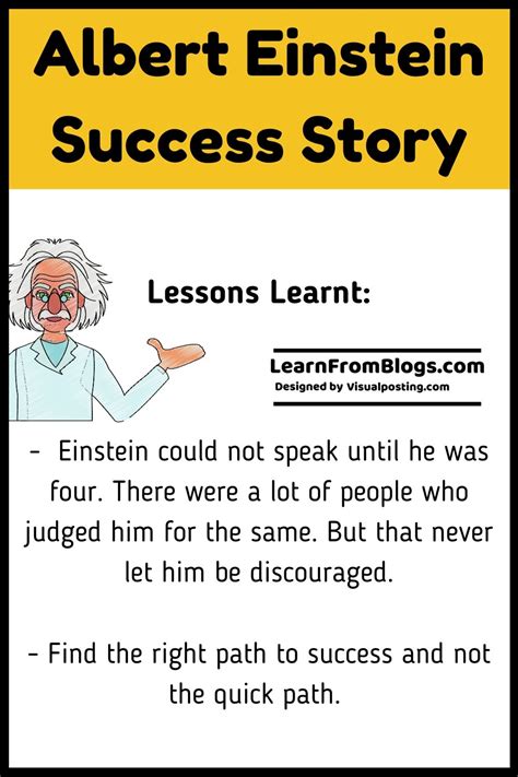 Albert Einstein's Success Story: Inspiring Journey - Success