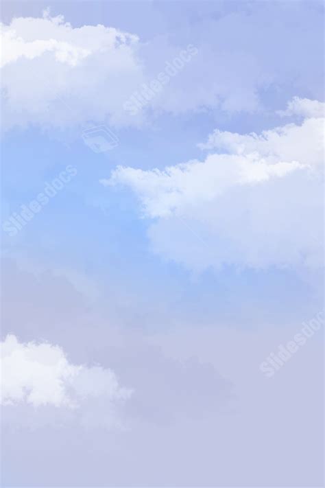 Map Of The Natural Sky Blue Clouds Page Border Background Word Template