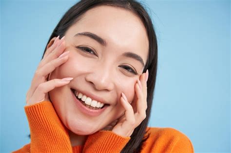 Premium Photo Close Up Portrait Of Beautiful Japanese Brunette Girl