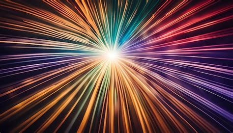 Premium Photo Abstract Background With Colored Rays