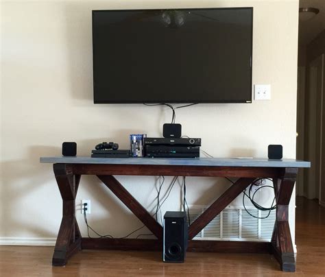 Rustic X Desk Ana White