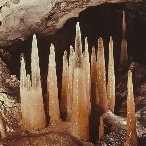 Free Gleaming Stalagmite Formations Image Cave Stalagmites Geology