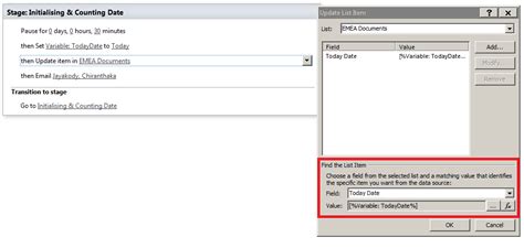 Passing A Sharepoint Site Workflow Variable Value To List Item Column