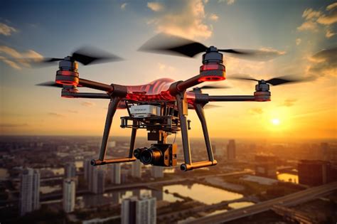 Premium Photo Aerial Tech Drones In Flight