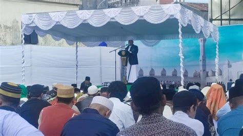 Jadi Khatib Salat Ied Abdullah Vanath Tekankan Pentingnya Empat Nilai
