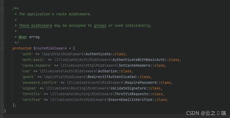 laravel进阶学习之中间件 middleware auth sanctum csdn博客