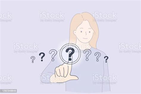 물음표 버튼 개념 사색에 대한 스톡 벡터 아트 및 기타 이미지 사색 해결책 혼란 Istock