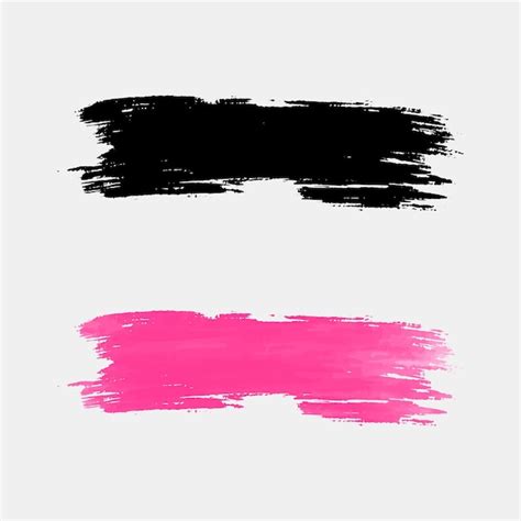 Pinceladas Abstratas De Aquarela Rosa Vetor Premium