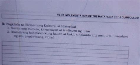PLOT IMPLEMENTANON OF THE MATATAG K TO StudyX
