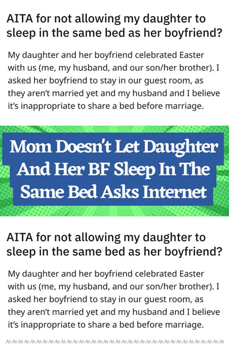 Mom Doesn T Let Daughter And Her Bf Sleep In The Same Bed Asks Internet