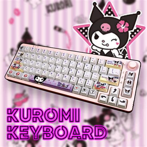 Sanrio Kawaii Anime Kuromi Keyboard Cartoon Style Magnetic 40 Off