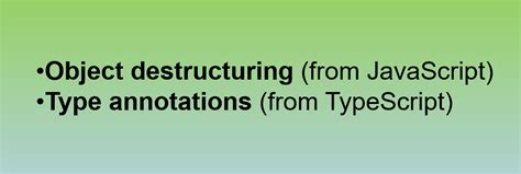 Destructured Function Parameters With Type Annotations In Typescript