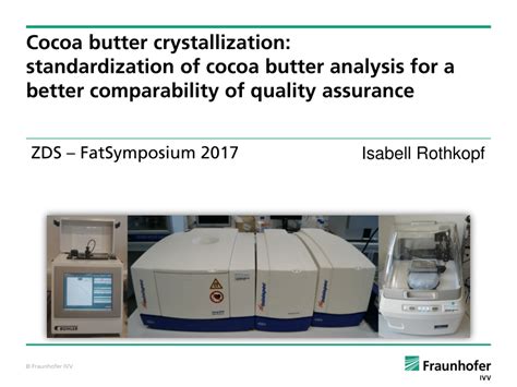 Pdf Cocoa Butter Crystallization Standardization Of Cocoa Butter