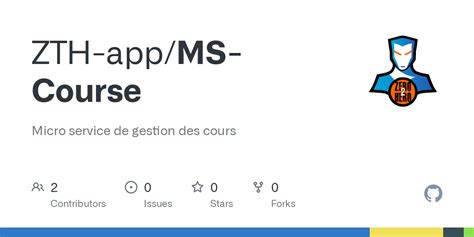 Github Zth App Ms Course Micro Service De Gestion Des Cours