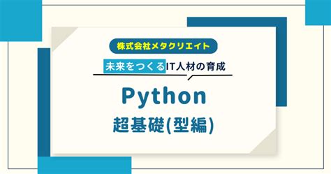 Python 株式会社メタクリエイト