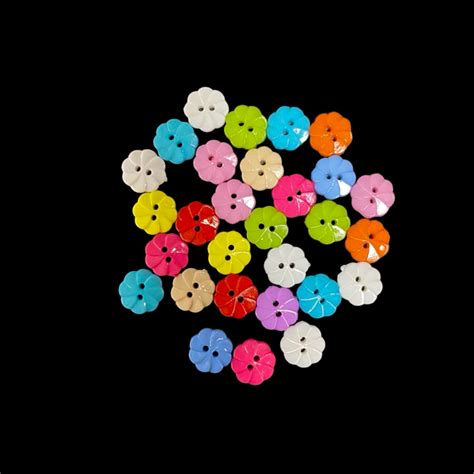 Round Shaped Mixed Colour Craft Buttons Connect4sale