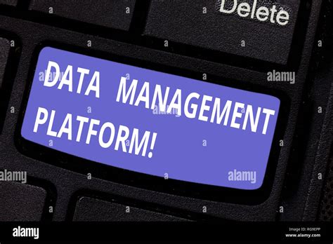Word Writing Text Data Management Platform Business Concept For Type