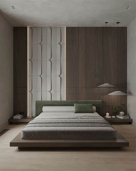 Стильная спальня с рабочим местом