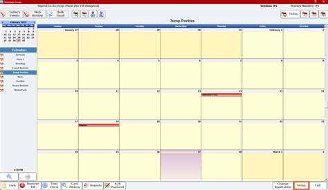 create an event type centeredge software