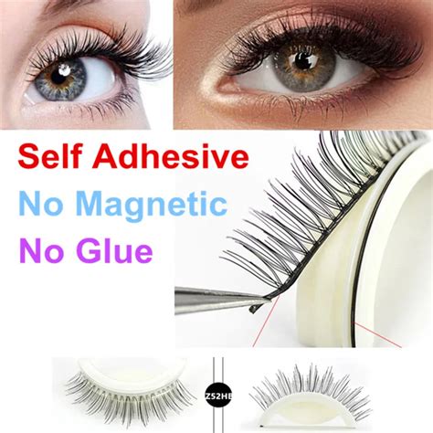 3D Mink Self Adhesive False Eyelashes Natural Long Fake Eyelashes Set Wearing Without Glue Long