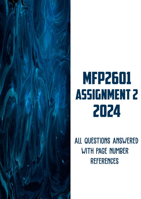 Mfp2601 Assignment 2 2024 With References Studypass