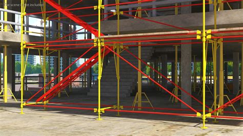 3d Construction Scaffolding Structure Model Turbosquid 2347131