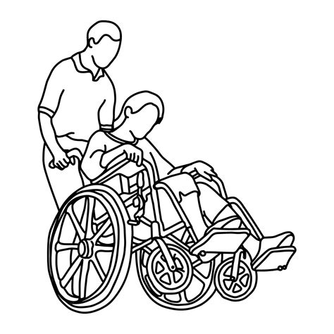 Femme Assise Dans Un Fauteuil Roulant Avec Gestes De La Main