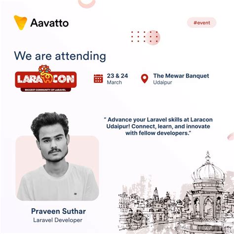 Praveen Suthar On Linkedin Laracon Laravel Aavatto Laraveludaipur Codeinrajasthan